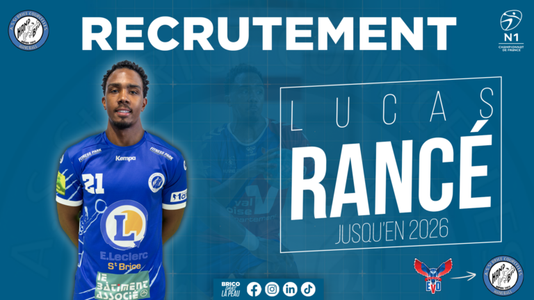 Lucas RANCÉ, « l’homme hybride » – AS Saint Brice Courcelles | Handball